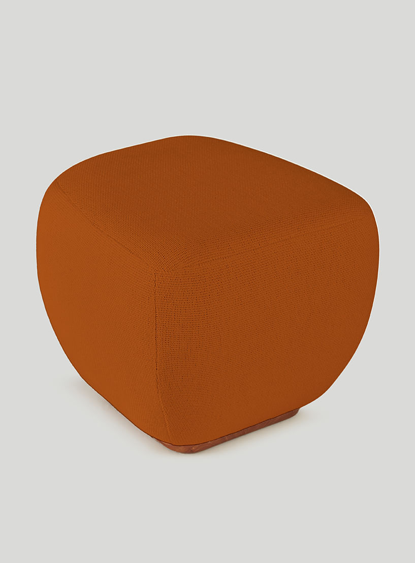 Pufe pedra ocre - Branco Casa