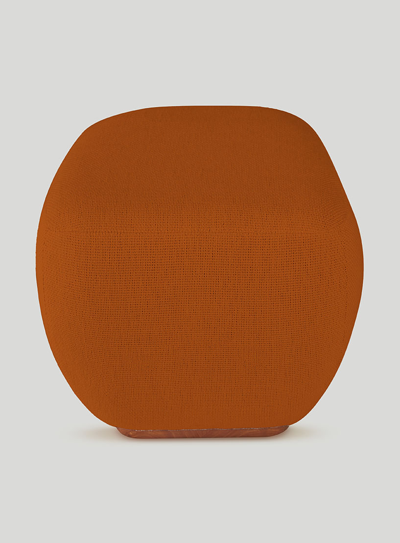 Pufe pedra ocre - Branco Casa