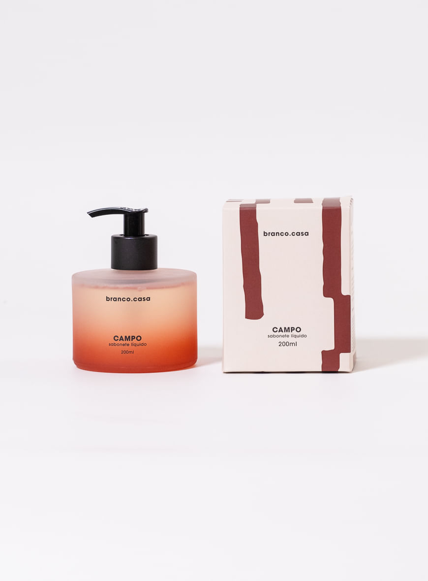 Sabonete Líquido Campo 200ml - Branco.Casa Decoração